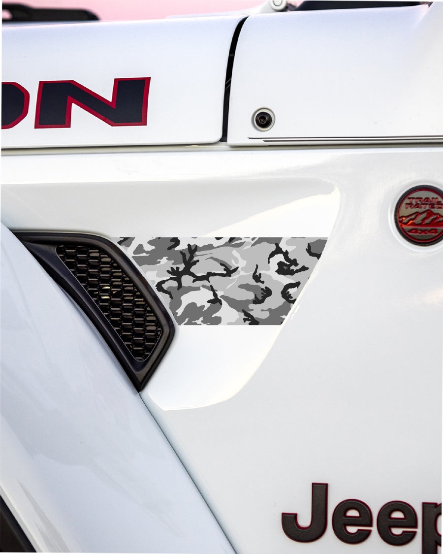 Fender Vent Decal Set | Camo - fits Wrangler JL & Gladiator JT – Spare ...