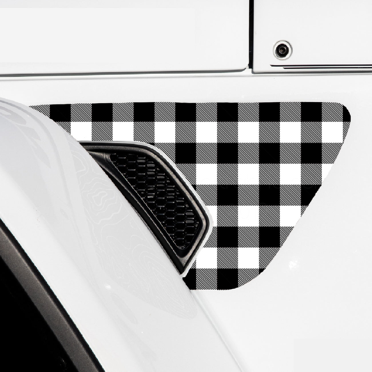 Fender Vent Decal Set | Plaid - fits Wrangler JL & Gladiator JT – Spare ...